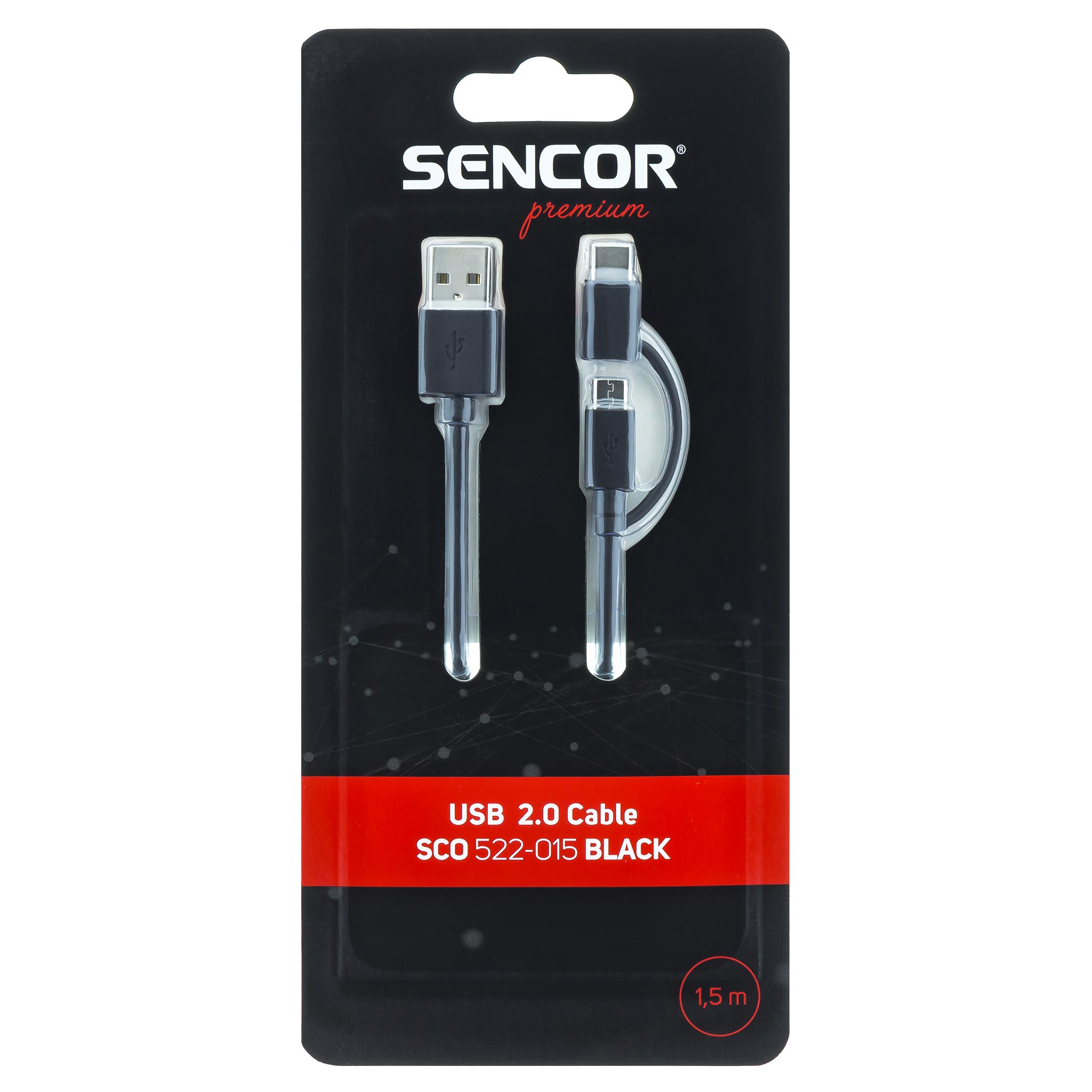USB 2,0 kabl | SCO 522-015 | Sencor.sr